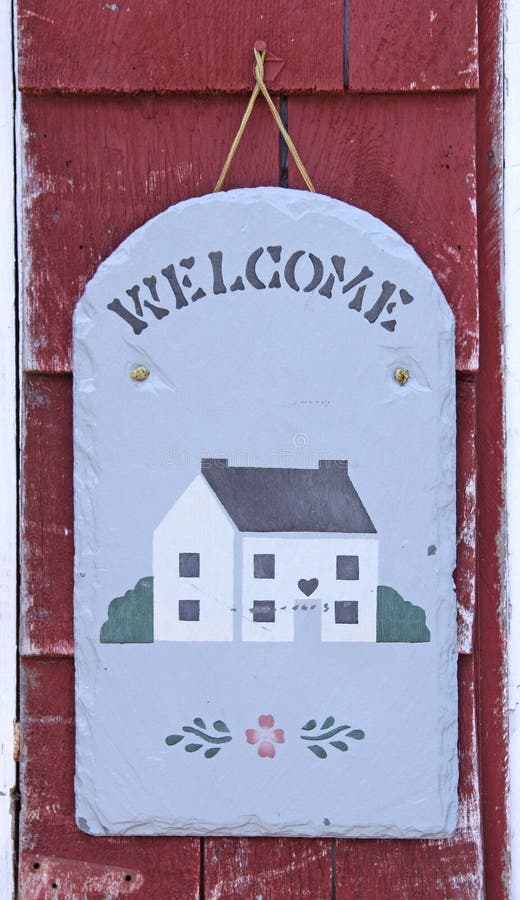 Old welcome sign stock photo. Image of greeting, rustic - 10378088
