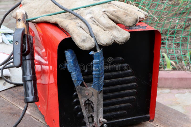 Old Welding Machine. Tools for Electro Welding Stock Photo - Image of ...