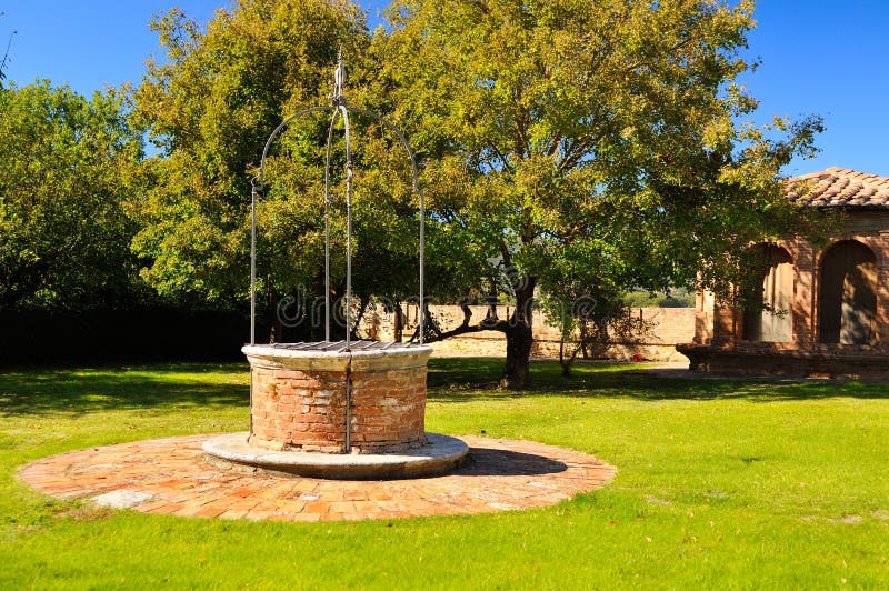 Old well stock photo. Image of horizontal, rope, fountain - 27721138