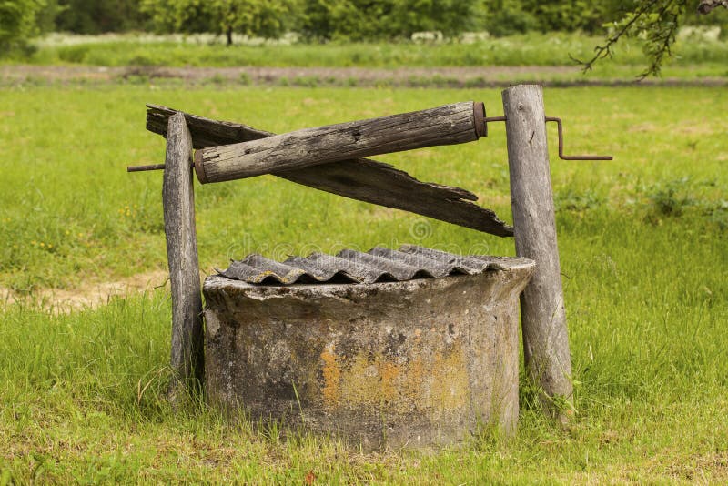 Old well stock image. Image of drinking, wooden, countryside - 94766739