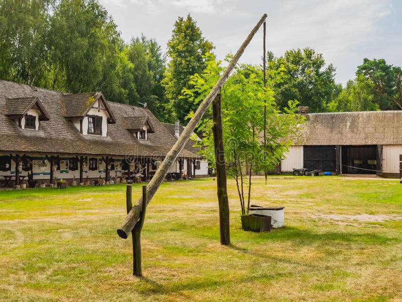 Well Crane For Water Outside Stock Image - Image of country, irrigation ...