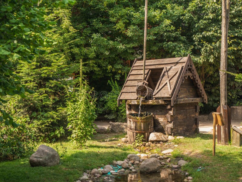 Well Crane For Water Outside Stock Image - Image of country, irrigation ...