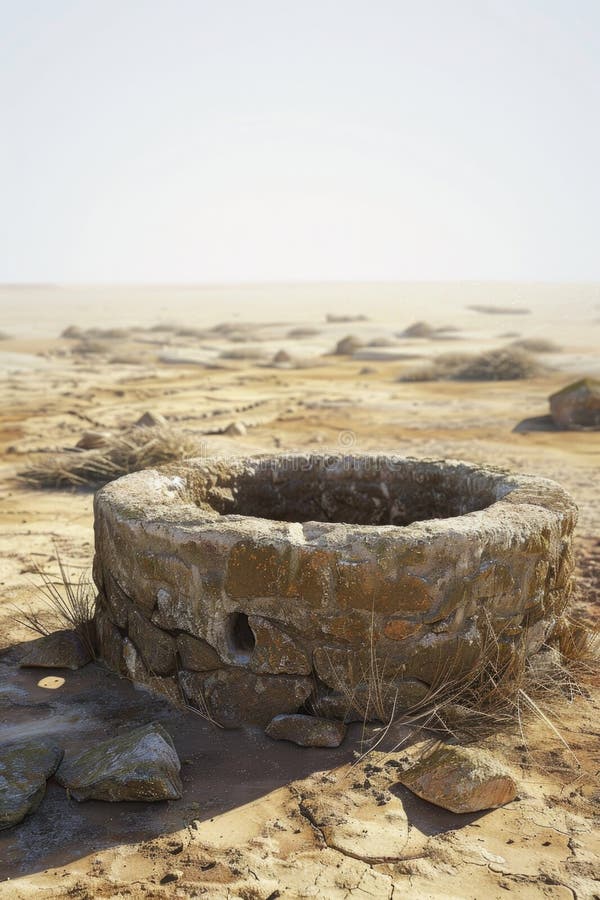 An Old Well in the Desert, Perfect for Desert Landscapes Projects Stock ...