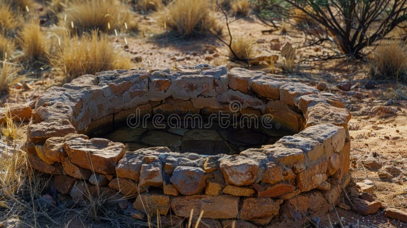 An Old Well in the Desert, Suitable for Travel Brochures Stock Photo ...