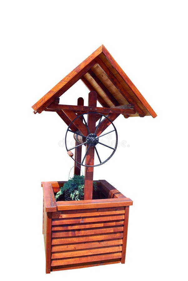 Old well isolated stock image. Image of isolated, supply - 5167451