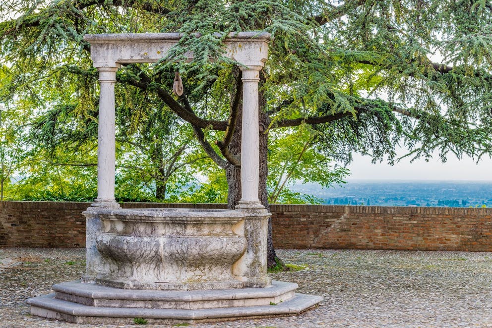 Old well stock photo. Image of marble, courtyard, shaft - 71282952