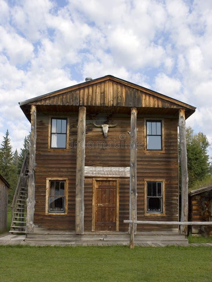 Old West Bank Building stock image. Image of rustic, rough - 310897