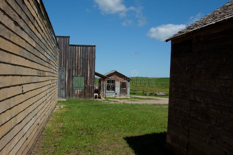Old West Buildings stock image. Image of building, wooden - 46428719
