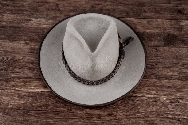 Old West Cowboy Hat on Table Stock Photo - Image of america, stetson ...