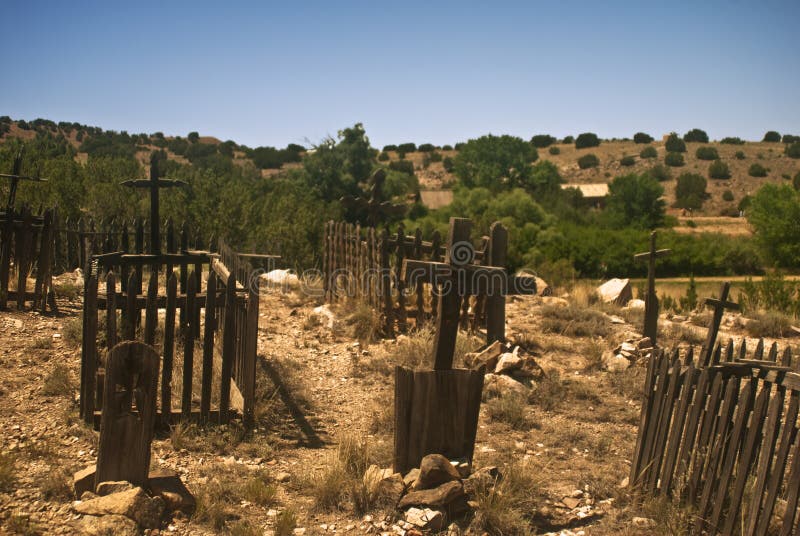 Old West Graveyard stock photo. Image of spanish, spiritual - 15594580