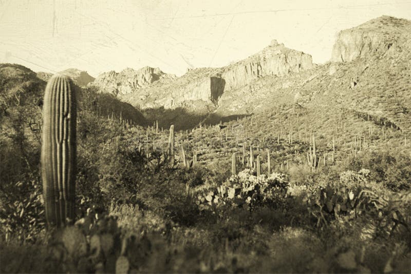 Western Desert Scene stock image. Image of farming, blue - 4280285