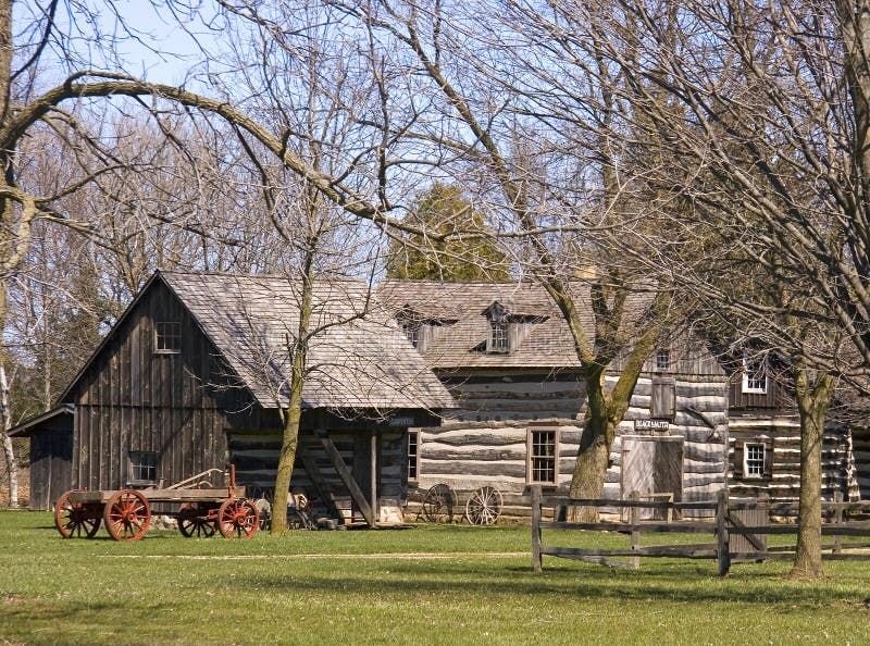 Old West Pioneer Buildings stock image. Image of americana - 8896965