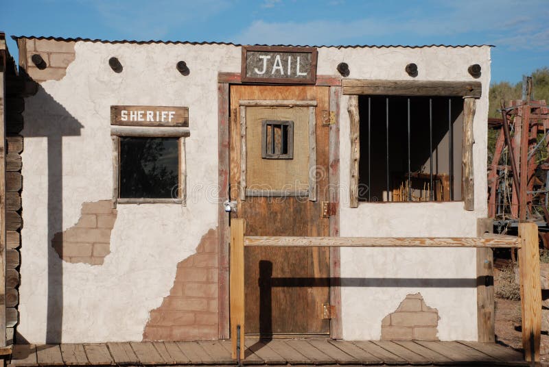 Old Western Cowboy Jail stock image. Image of crime, hitching - 12271881