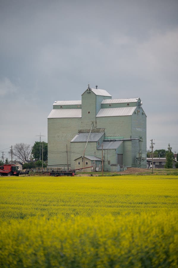 Old Wheat Pool Grain Elevator, Trochu Editorial Image - Image of ...
