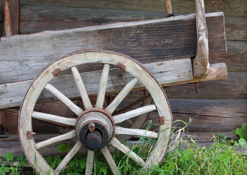 Old wheel stock photo. Image of vinage, village, agriculture - 10560248