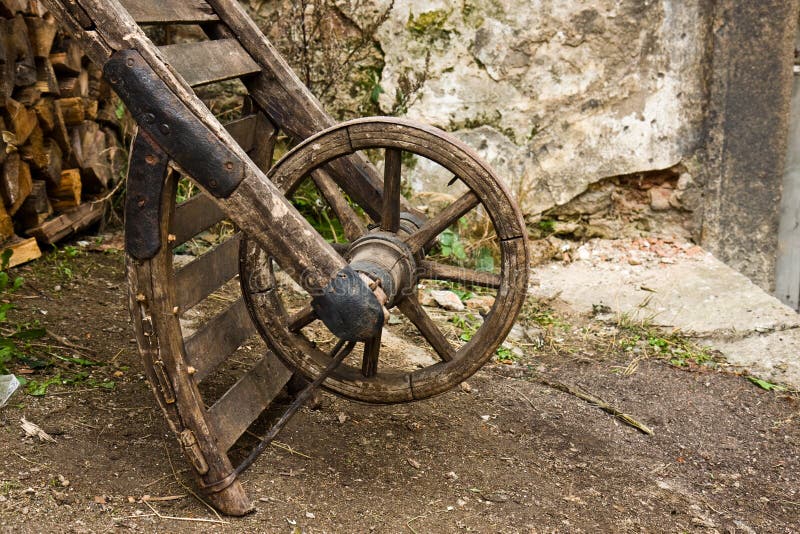 Old wheel stock image. Image of historical, pull, broken - 11280989