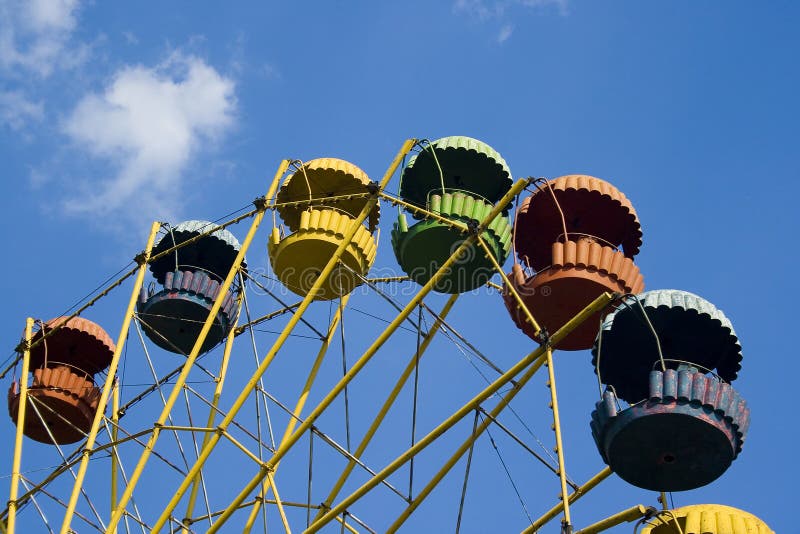 Old wheel 3 stock image. Image of ride, turn, ruined, amusement - 5261439