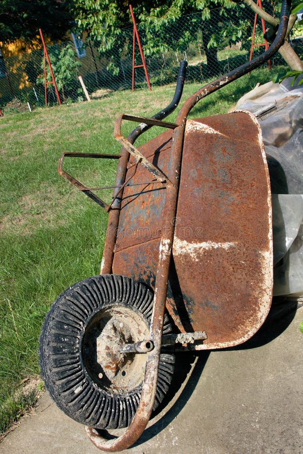 Old Wheel Barrow Picture. Image: 3295869