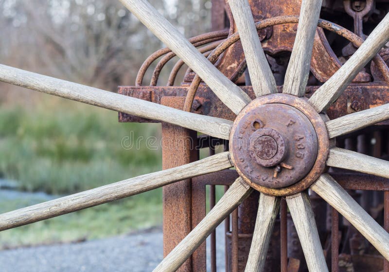 Old wheel. stock image. Image of history, steel, rust - 30700501