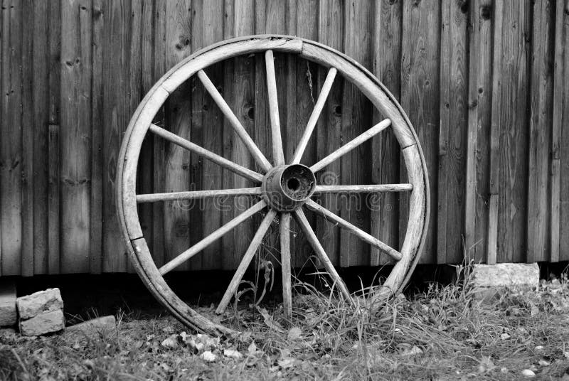 Old wheel stock photo. Image of countryside, wood, wooden - 32017234