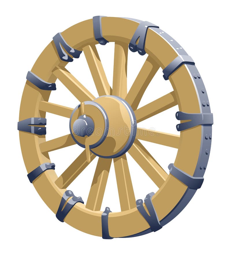 Old wheel stock vector. Illustration of ancient, wheels - 44696607