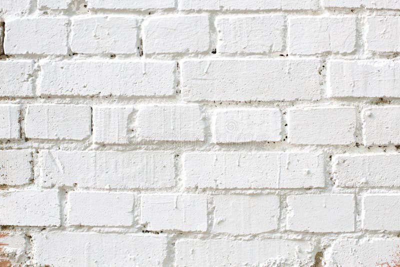 Old White Brick Wall, Background Texture Stock Image - Image of close ...