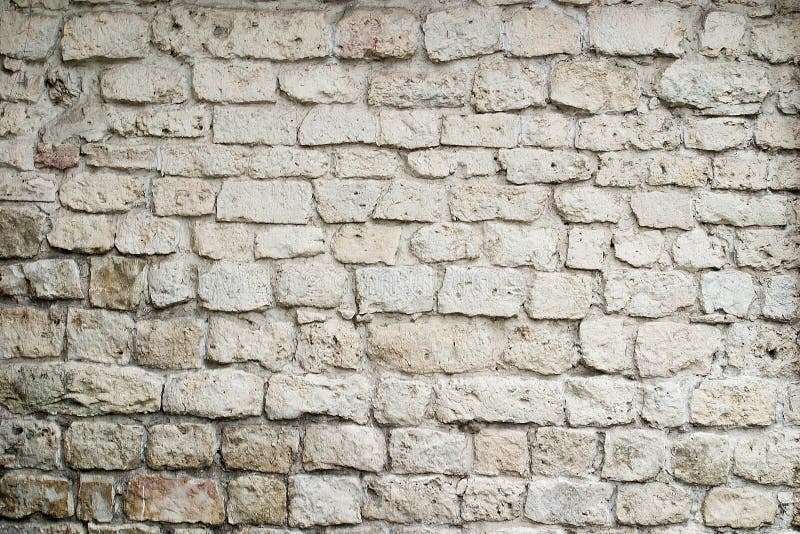 Old White Brick Wall Closeup. Stock Photo - Image of exterior, material ...