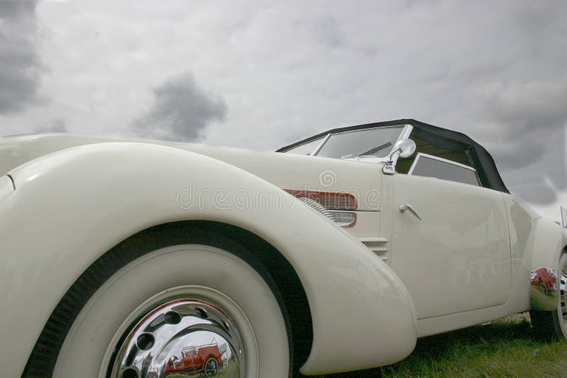 Old white car2 stock image. Image of rolled, engine, door - 2837833