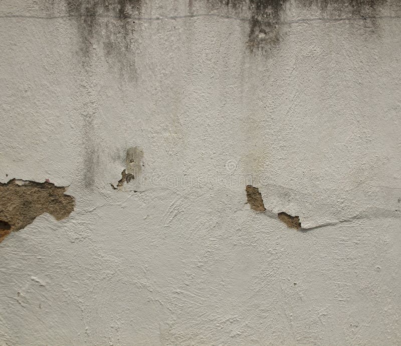 White Cement Wall with Plaster Marks on the Surface Stock Image - Image ...