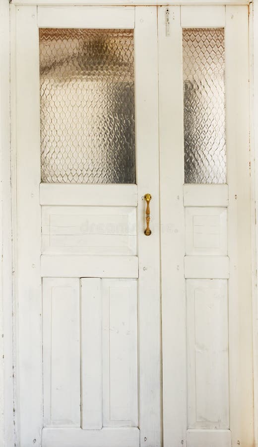 Old Rustic White Door Detail Stock Image - Image of bricks, exit: 7825537