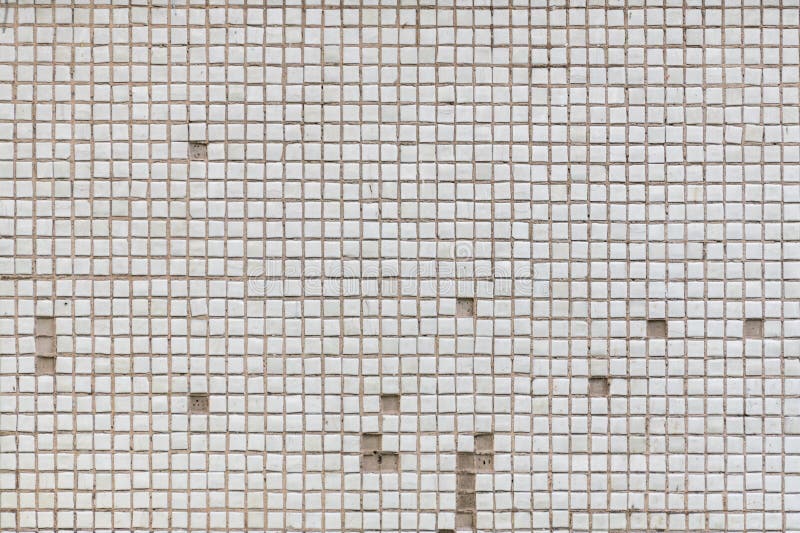 Old White Square Tile with Embossed Squares Stock Photo - Image of wall ...