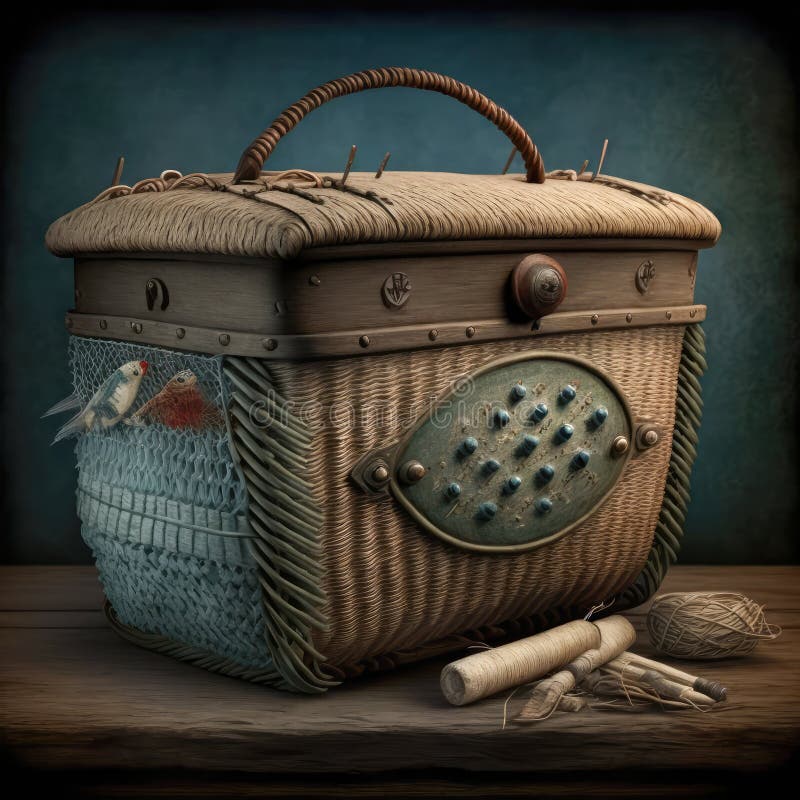 Vintage Wicker Fishing Creel on Work Bench Stock Photo - Image of dusty ... Vintage Wicker Fishing Creel on Work Bench Stock Photo - Image of dusty ...