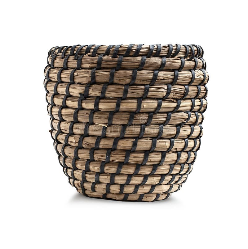 Old Wicker Straw Vase Isolated on White Background Stock Image - Image ... Old Wicker Straw Vase Isolated on White Background Stock Image - Image ...