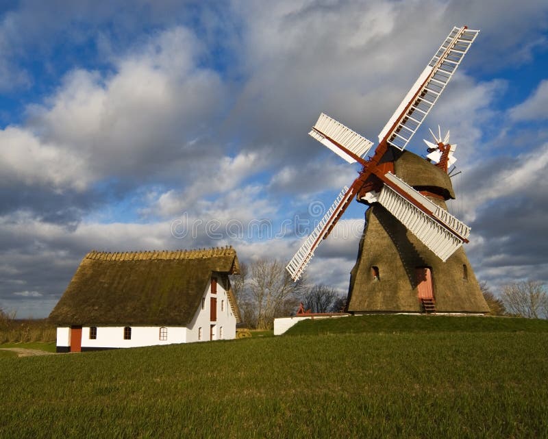 Old Wind Mill stock photo. Image of gray, nature, turning - 16377720