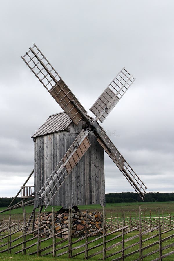 Old wind mill stock photo. Image of wind, mill, wood - 36473710