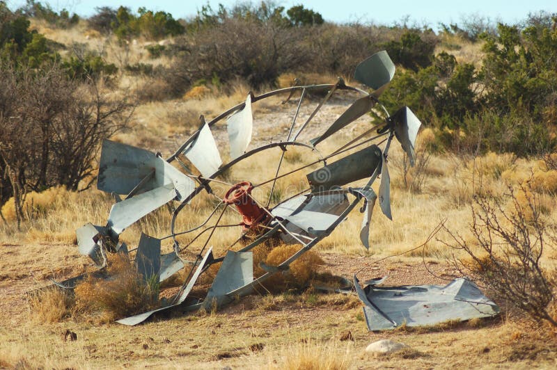 Old Wind Turbine stock image. Image of isolated, wind - 4663109