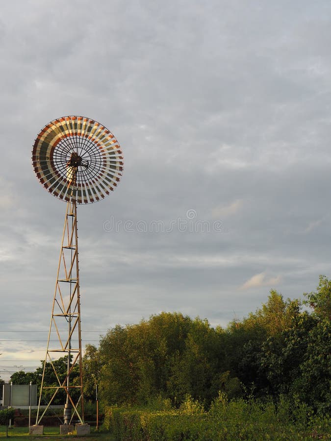 Old wind turbine stock image. Image of nature, power - 98430203