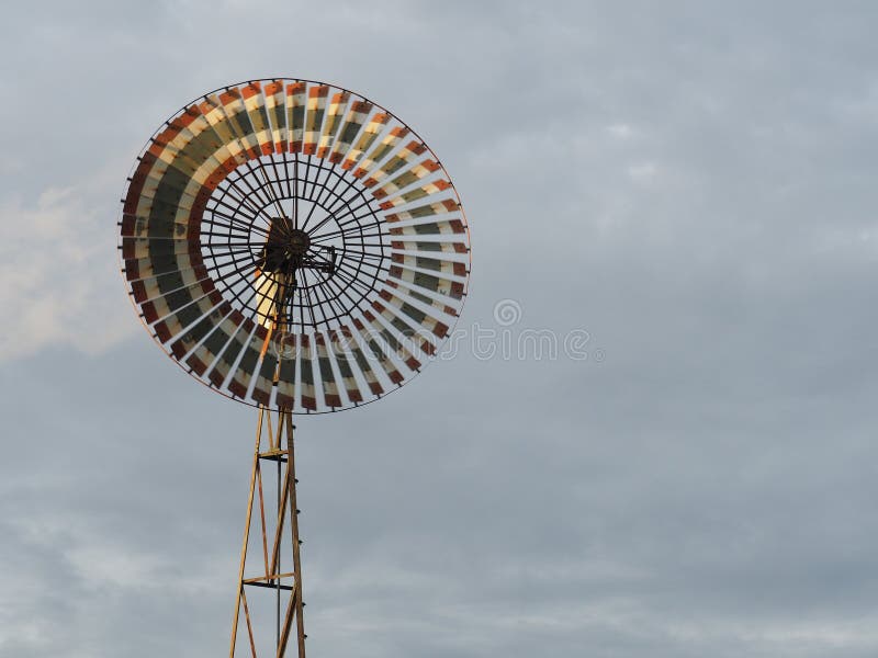 Old wind turbine stock image. Image of nature, power - 98430203