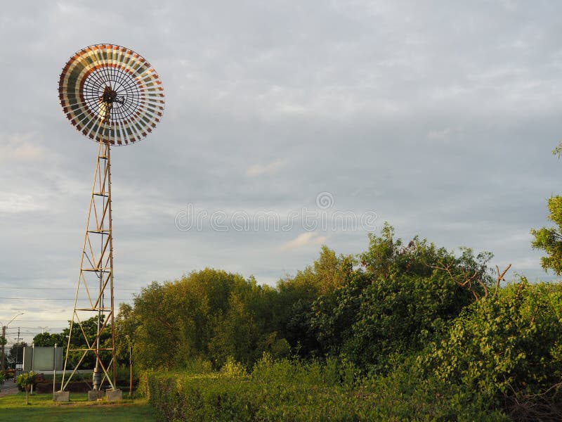 Old wind turbine stock image. Image of africa, nature - 98430251