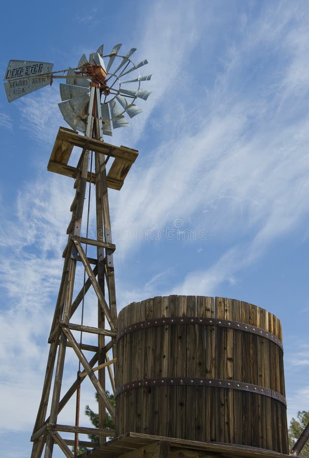 Old windmill stock photo. Image of california, wood, space - 13741550