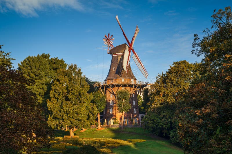 Old Windmill in Bremen, Germany Stock Image - Image of history, city ...