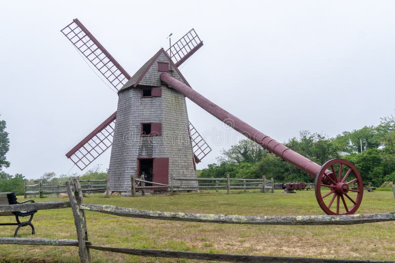 Old Mill Wintmill in Nantucket, MA Stock Photo - Image of nature, 2022: ...