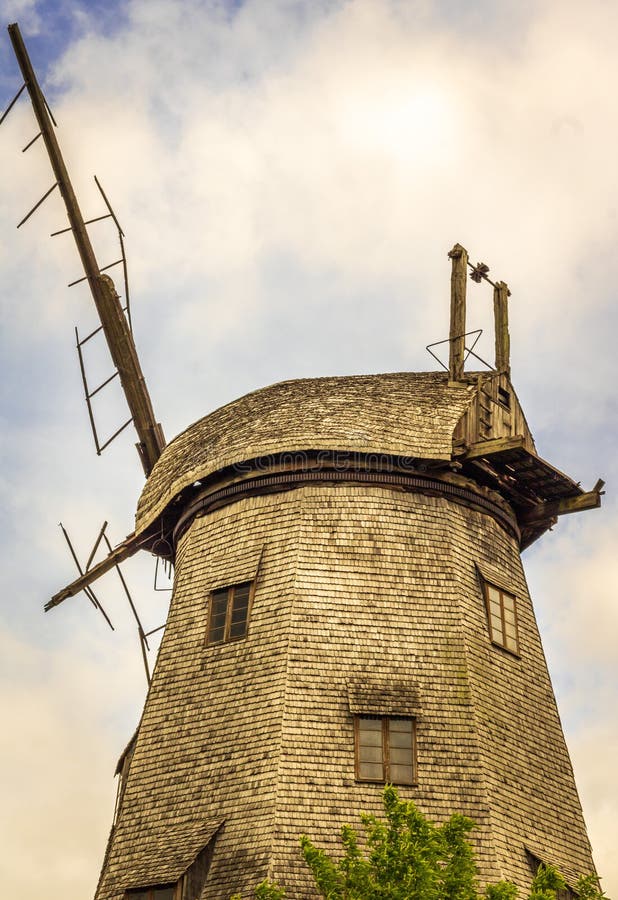 Old windmill on the field stock photo. Image of palczewo - 183092492