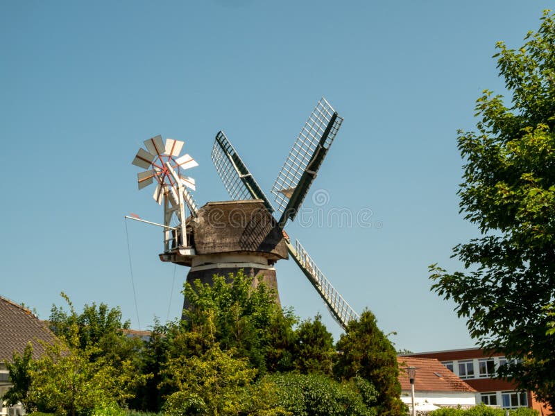 Old windmill. stock image. Image of scenic, view, architecture - 250650169