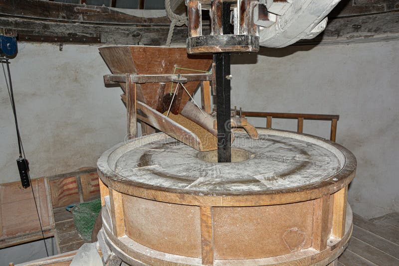 Grinding wheat stock image. Image of stone, healthy, black - 35827175