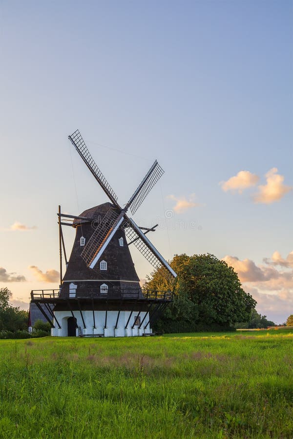 Old windmill stock image. Image of historic, backlit - 58035275