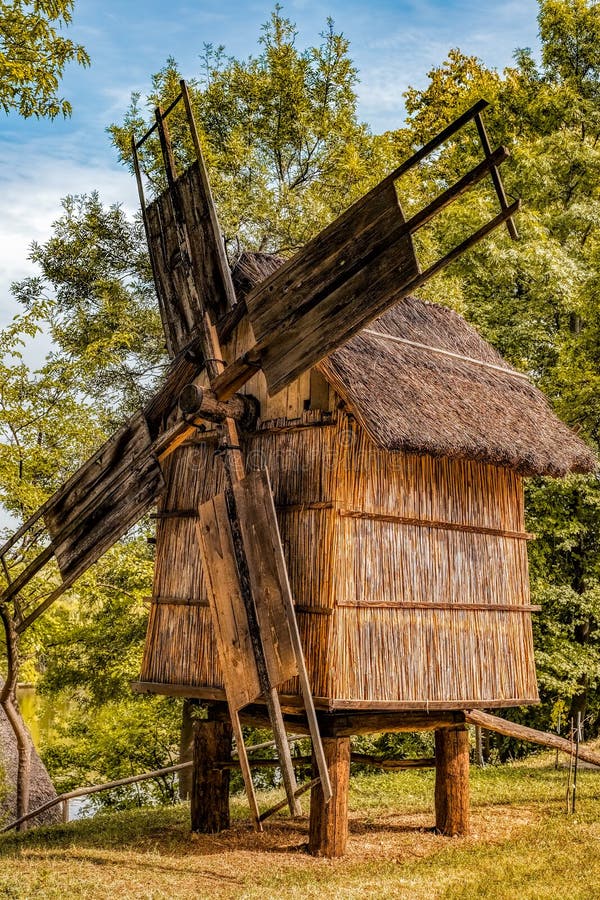 Old windmill stock image. Image of european, agriculture - 100063903