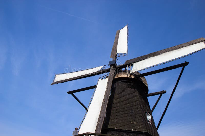 Old Windmill in Swedish Countrycide, Province of Skane Stock Image ...