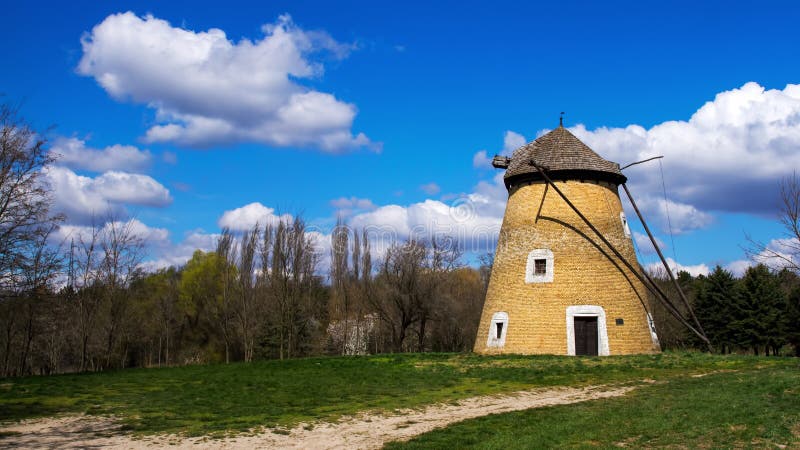Old windmill stock photo. Image of outside, landscape - 70849730