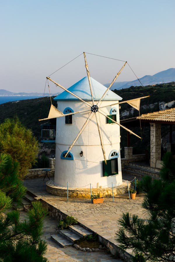 Old windmill stock photo. Image of traditional, rhodes - 78452148